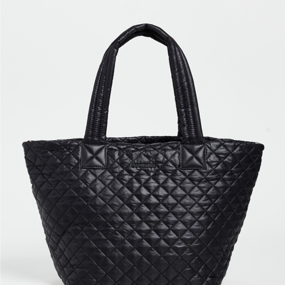 MZ Wallace | Bags | Mz Wallace Medium Sutton Deluxe Quilted Tote In Black Metro Detachable Strap ...